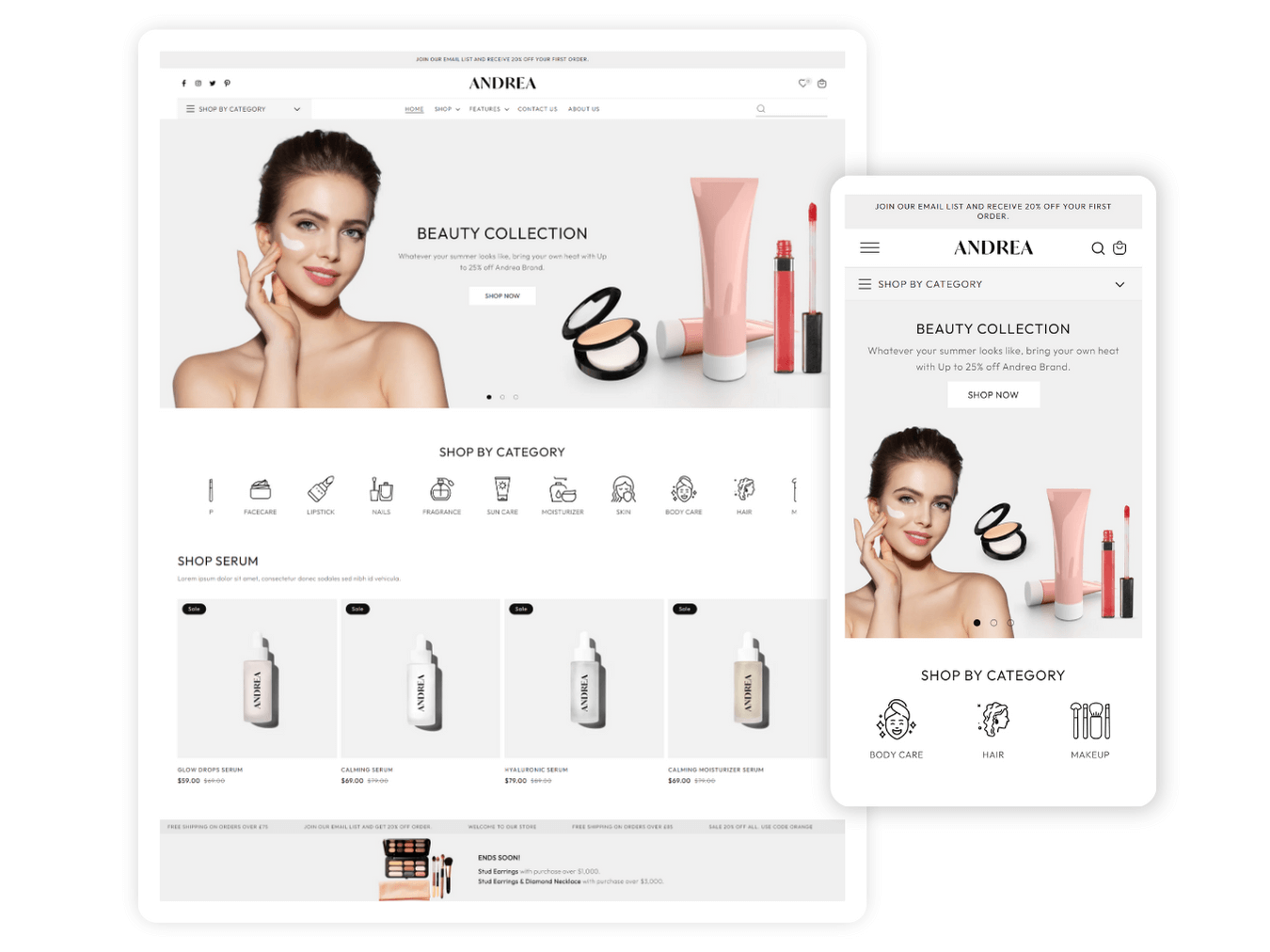 Andrea Beauty Care - Shopify Beauty Themes | Shopify 2.0 Theme – Speedo ...